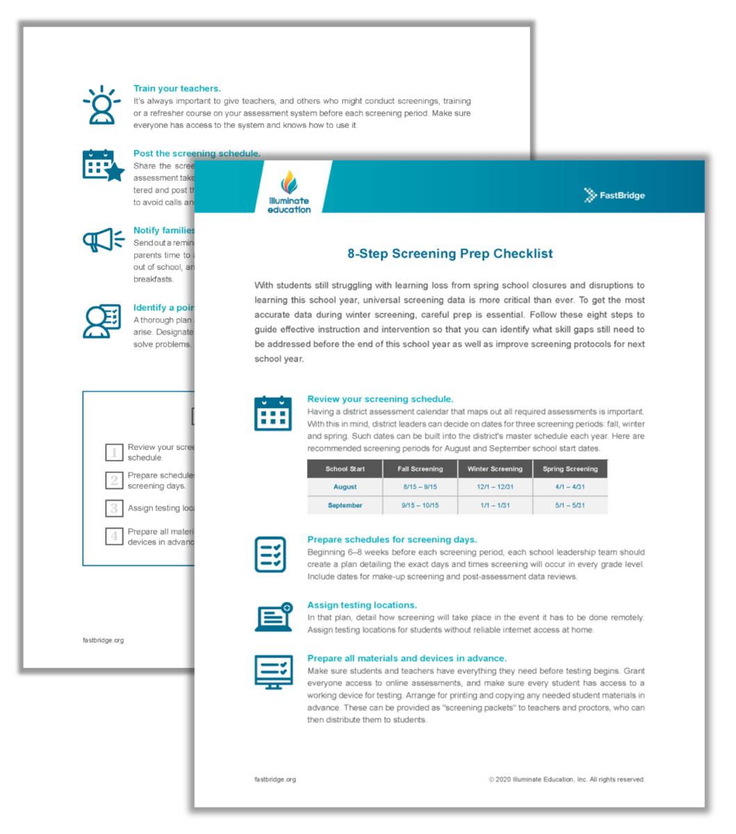 8 Steps to Make Screening Easier and More Effective - Illuminate Education
